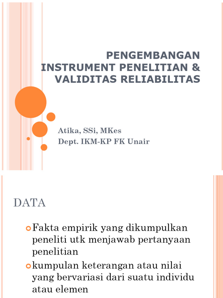 Instrumen-Valrel (Atika) | PDF
