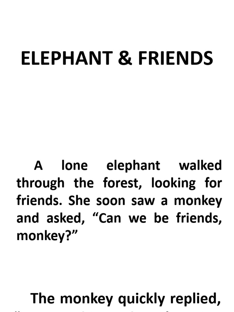 Elephant and Friends | PDF | Poetry