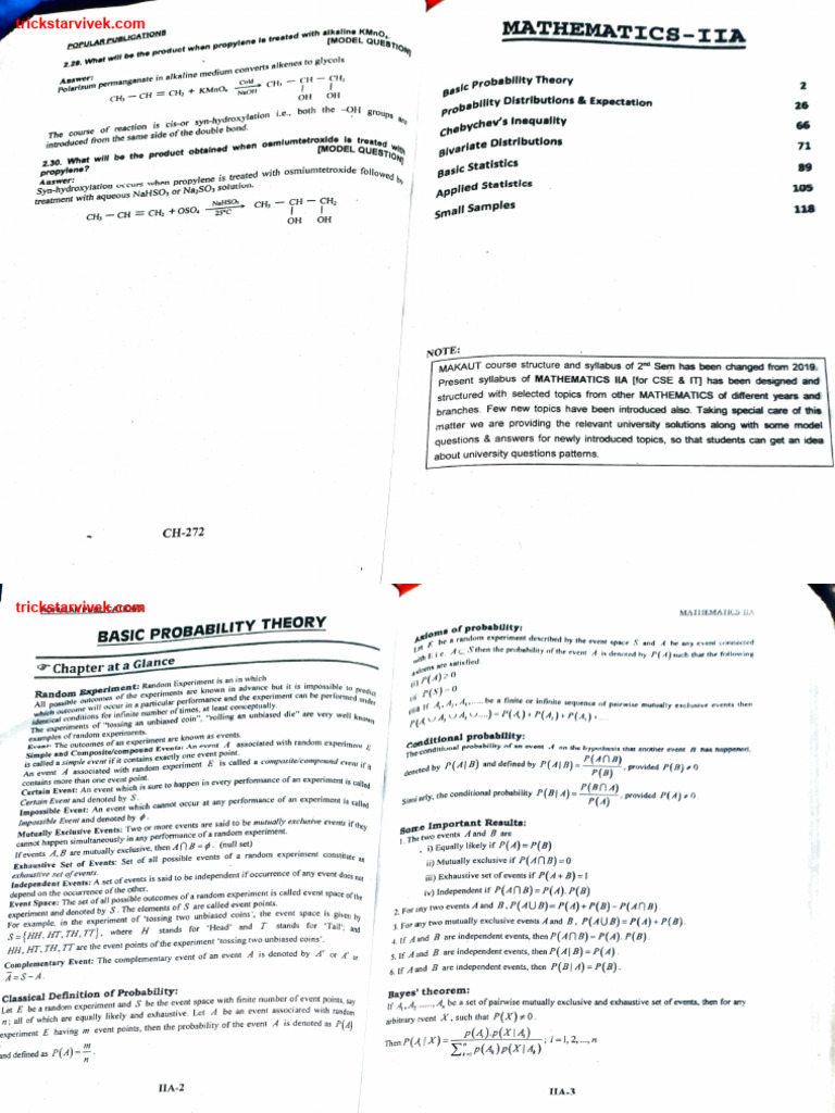 Emailing Maths CHP 1 - Watermark | PDF | Probability | Probability Theory