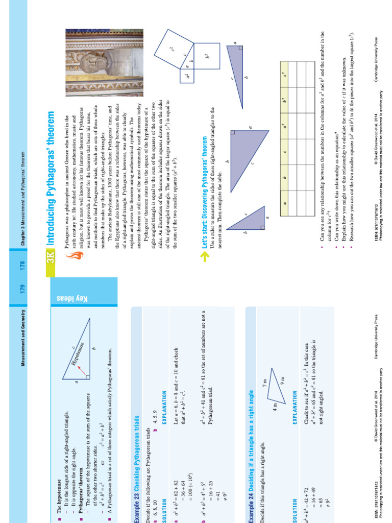 Introducing Pythagoras' Theorem | PDF