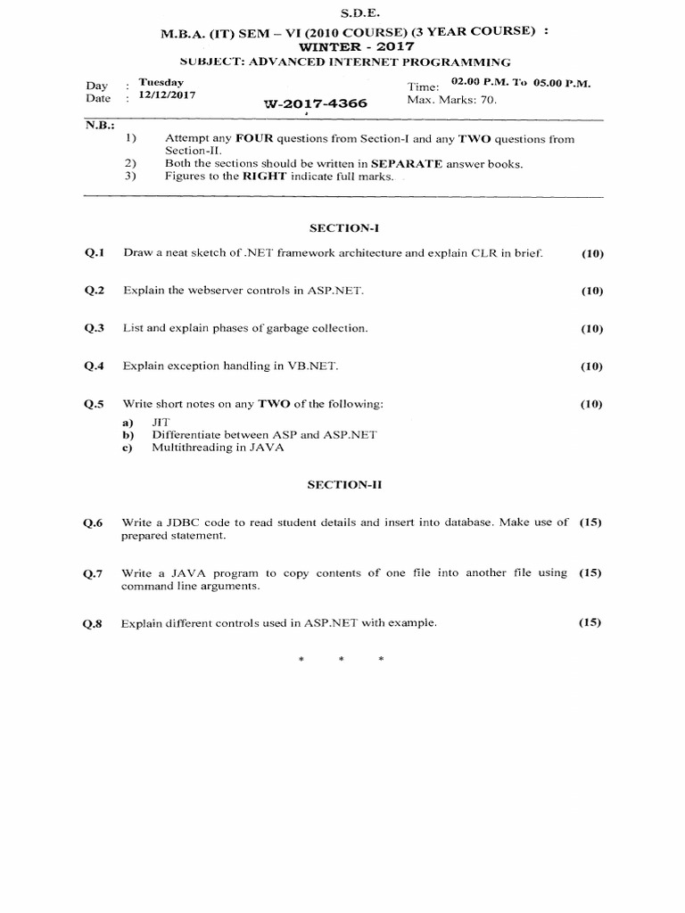 Advanced Internet Programming | PDF