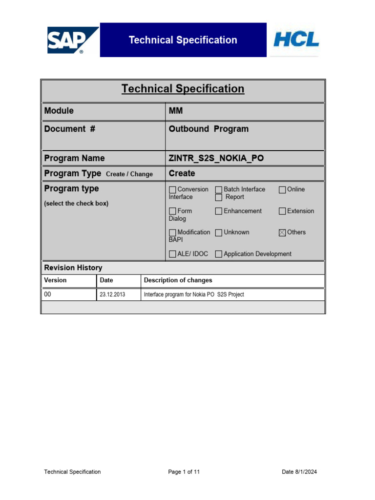 Technical Specification | PDF | Control Flow | Specification (Technical Standard)