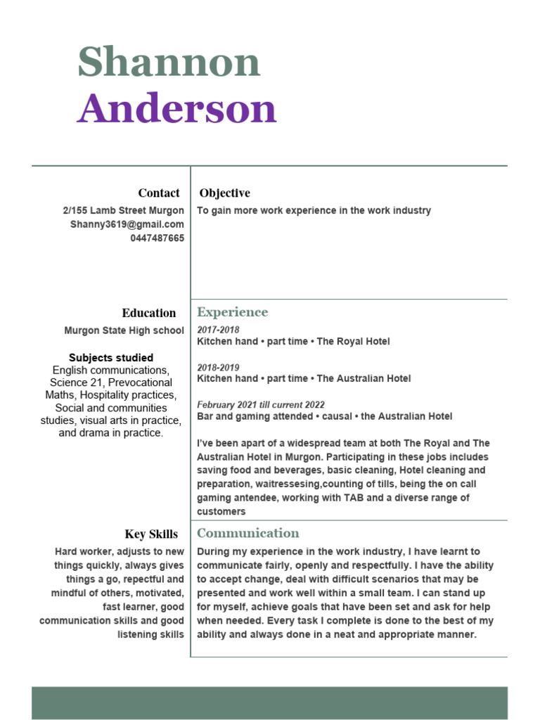 Shannon Resume Updated 04.22 | PDF | Human Communication | Behavior Modification