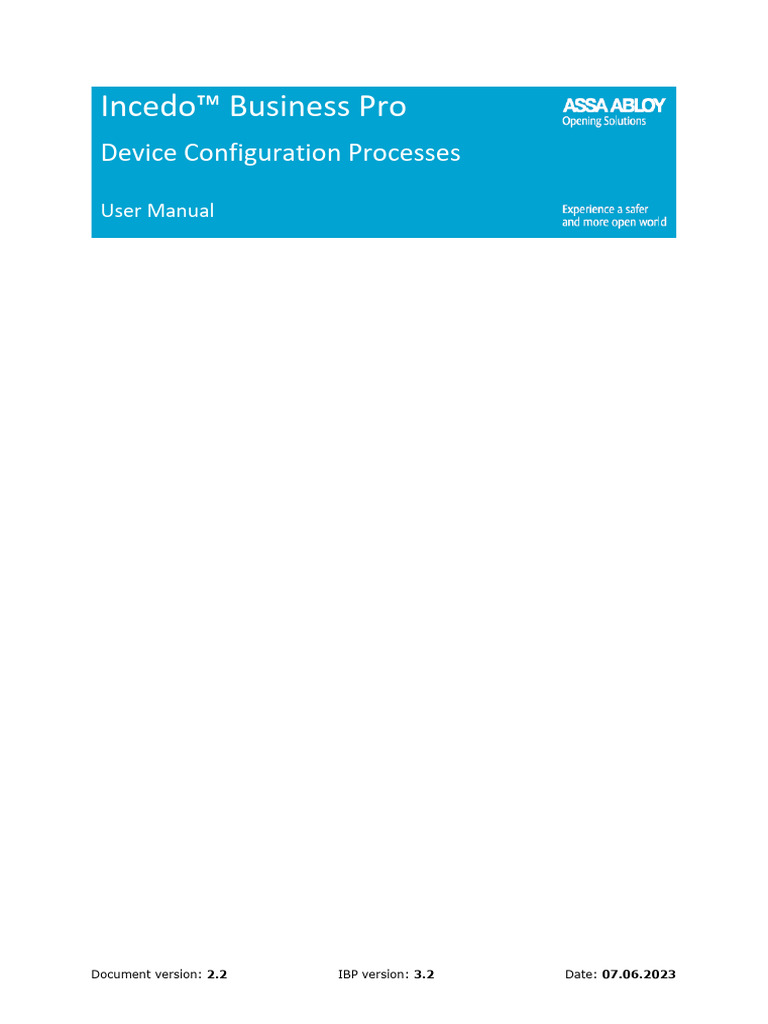 AA Incedo Business Pro Device Configuration Processes v2.2 ENG | PDF ...