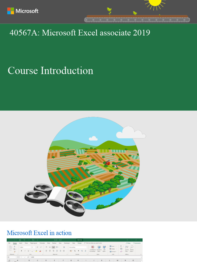 Presentation Course-Intro | PDF | Microsoft Excel | Spreadsheet