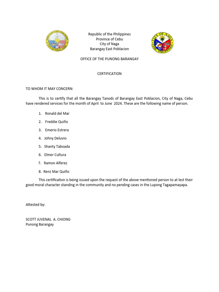 Tanod Quarterly | PDF