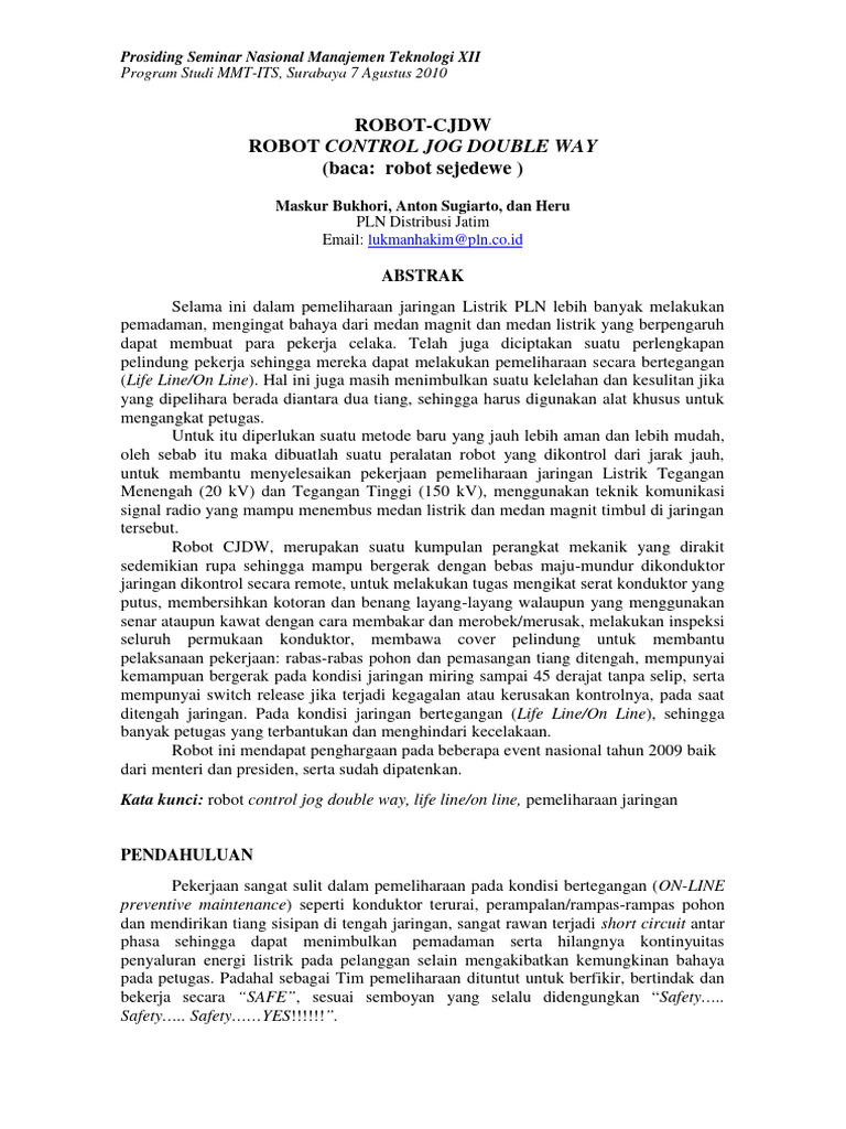 Robot Control Jog Double Way Baca Robot | PDF