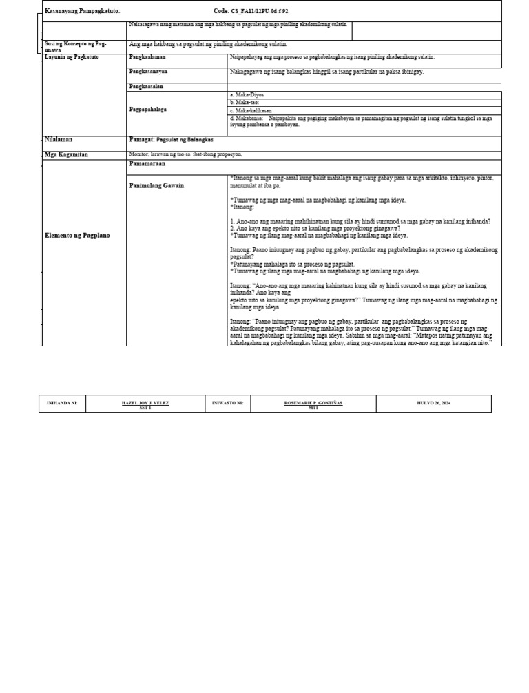 FSPL Week1 Katuturan Sa Pagsulat NG Akademik | PDF