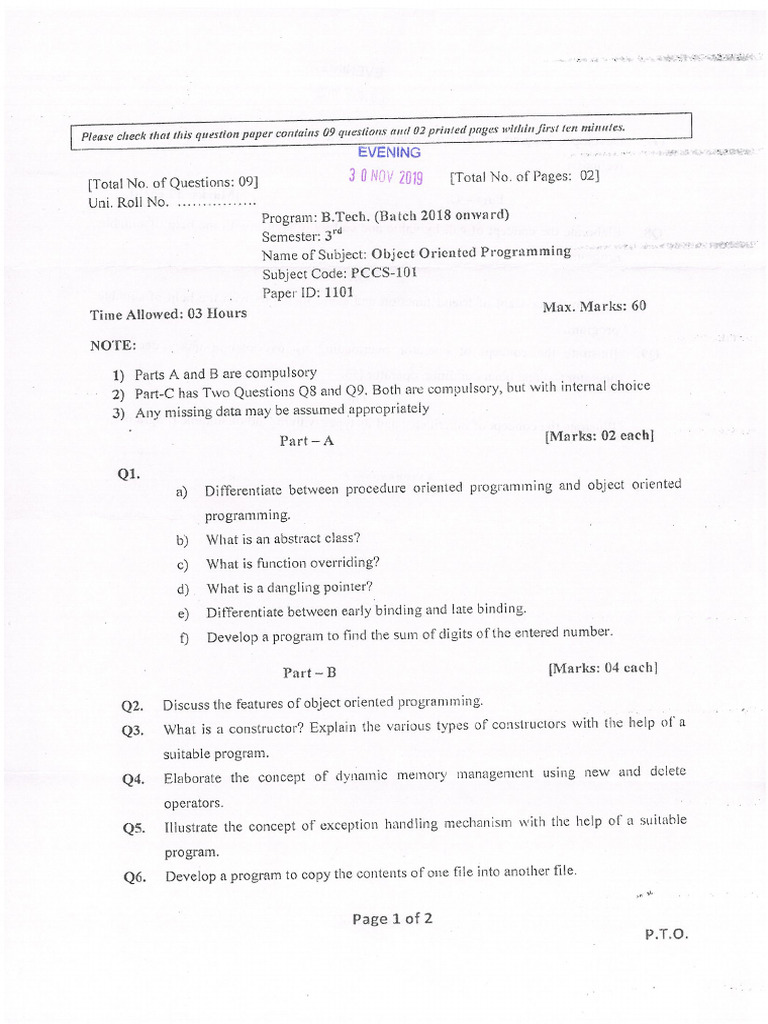 PCCS-101, 1101 | PDF