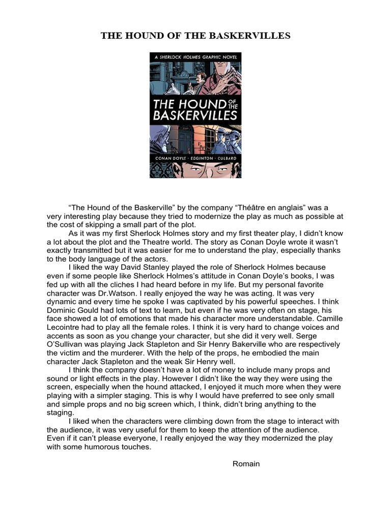 The Hound of The Baskervilles | PDF | The Hound Of The Baskervilles | Dr. Watson