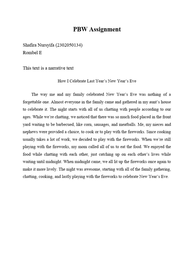 PBW Assignment | PDF