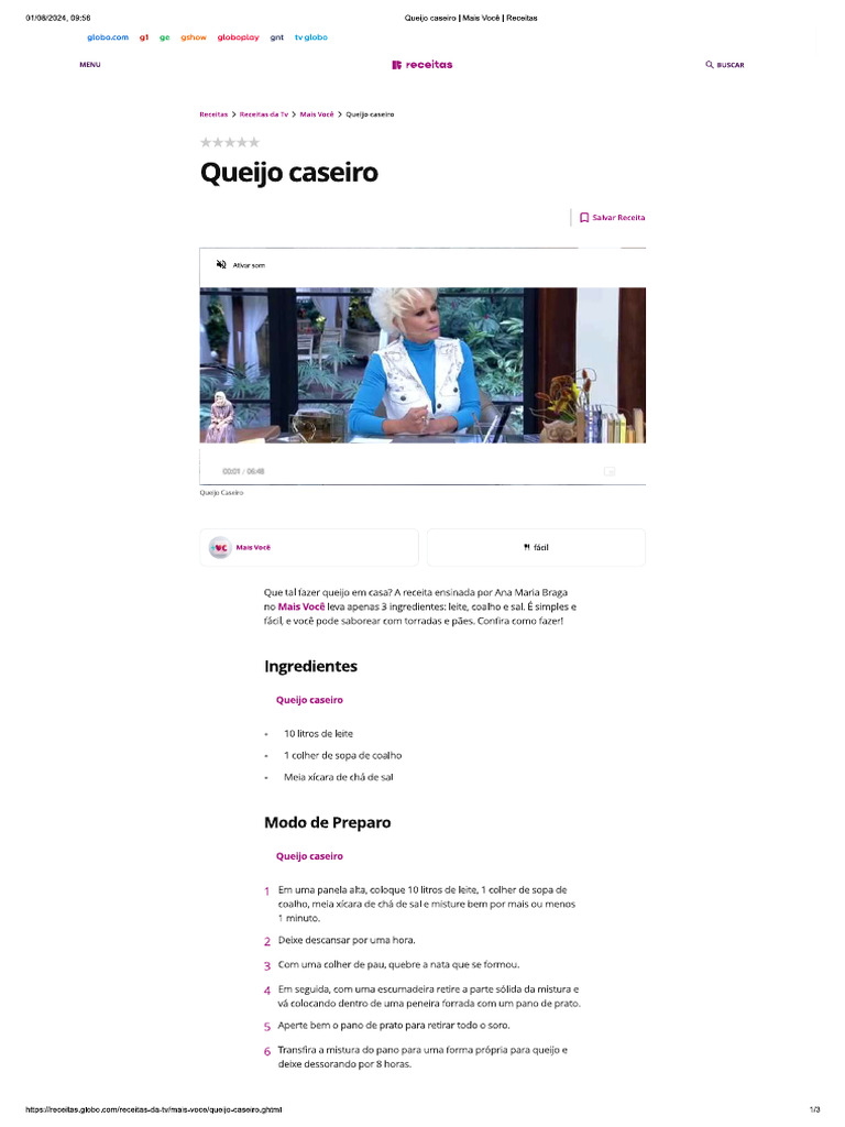 Quijo Caseiro de Altíssima Complexidade 2 | PDF