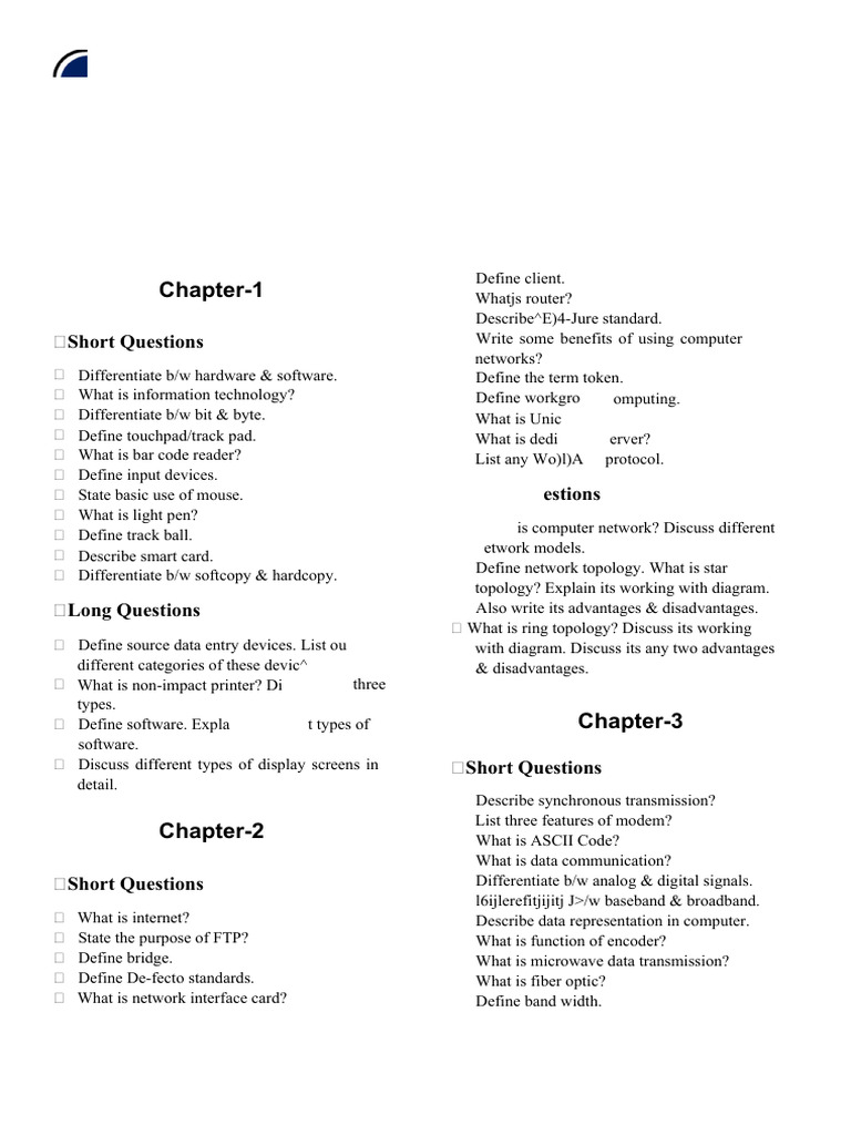 1st Year Guess Computer | PDF | Random Access Memory | Computer Network