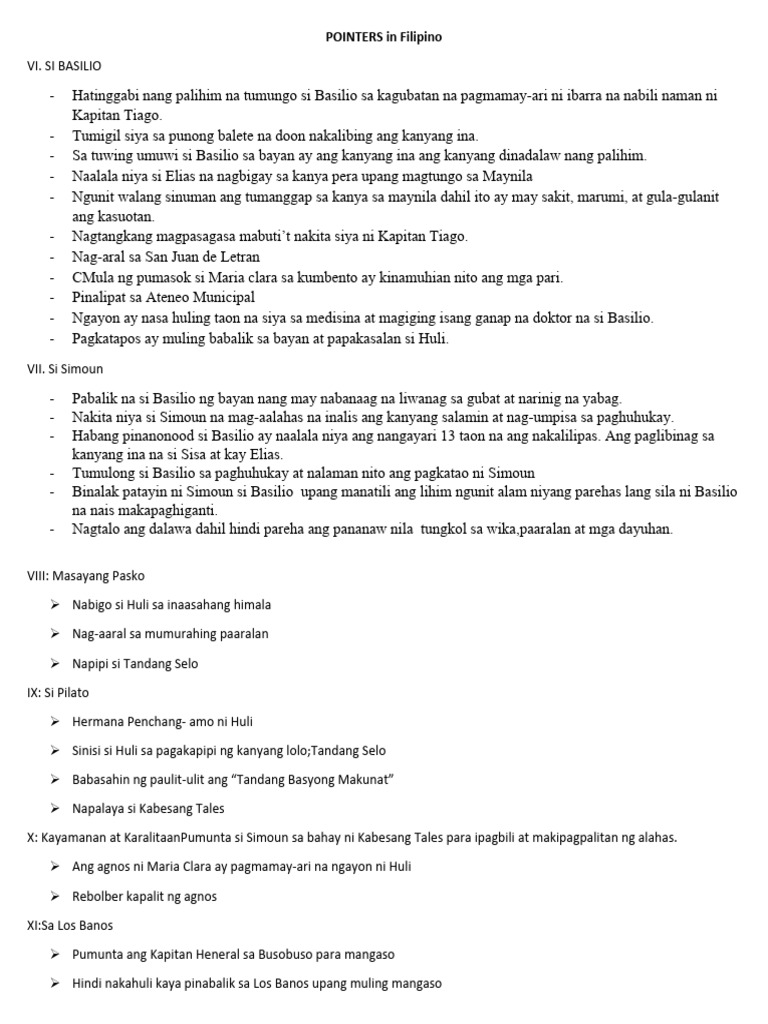 POINTERS in Filipino | PDF