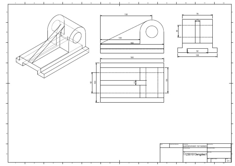 112301013engdes1 Drawing v2 | PDF
