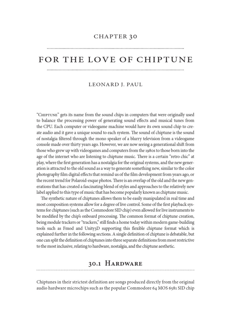 For - The - Love - of - Chiptune | PDF | Computing | Computer Engineering
