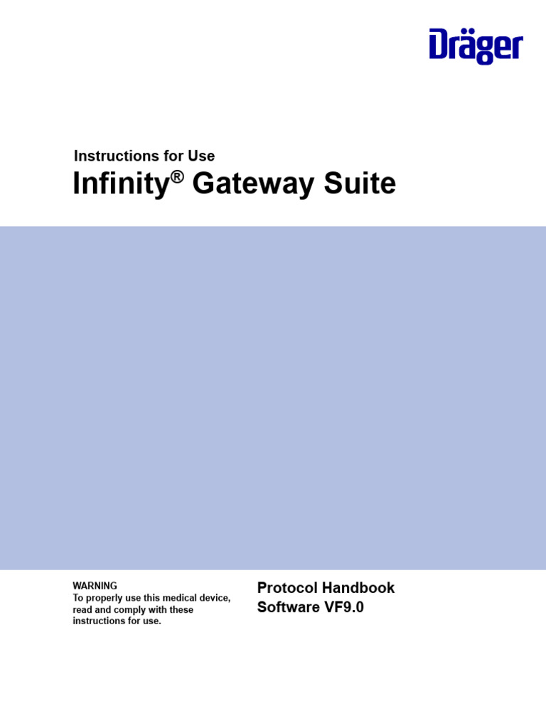 Infinity Gateway Suite Protocol Handbook SW Vf9n Ifu 3703522 en | PDF | Computer Network | Port ...