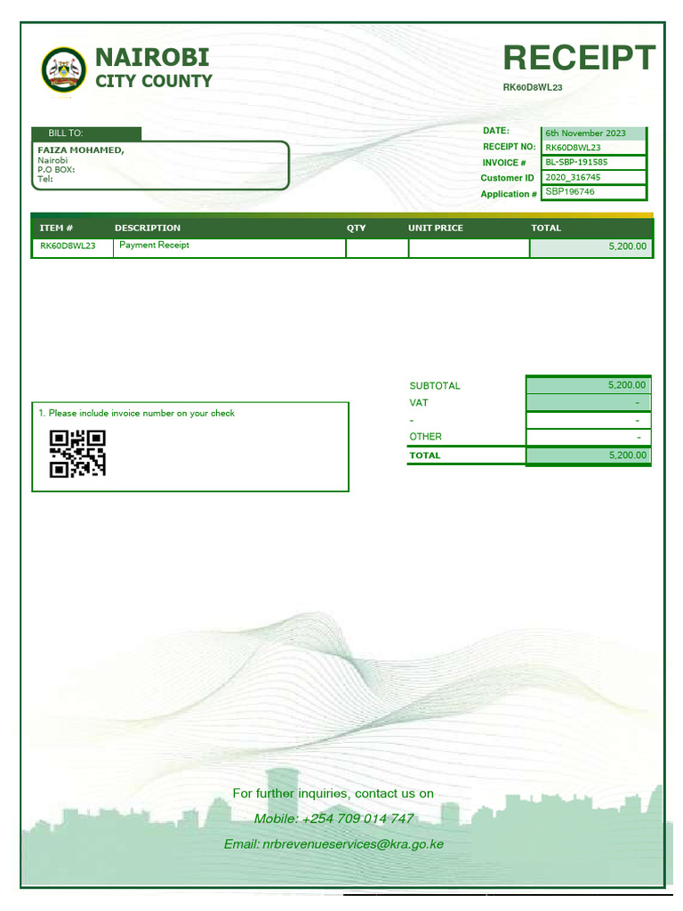 Aragsan Permit Receipt | PDF