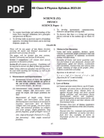 Physics Formula Sheet for Classes 9 & 10 | PDF