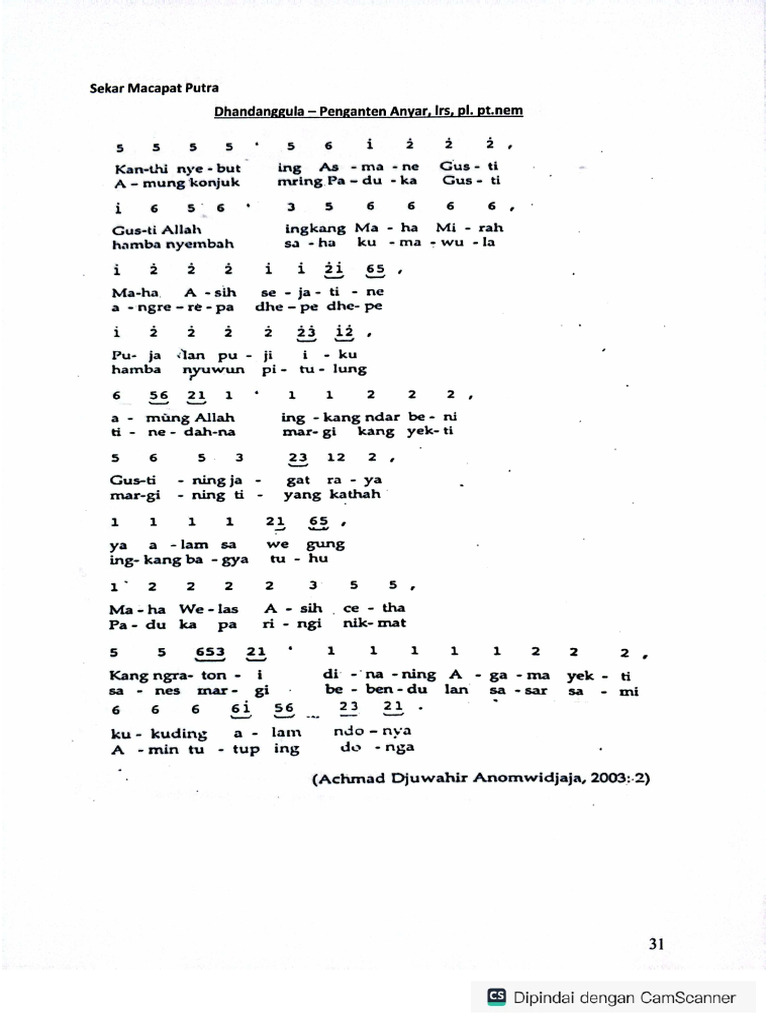 Materi Macapat - Mapsi | PDF