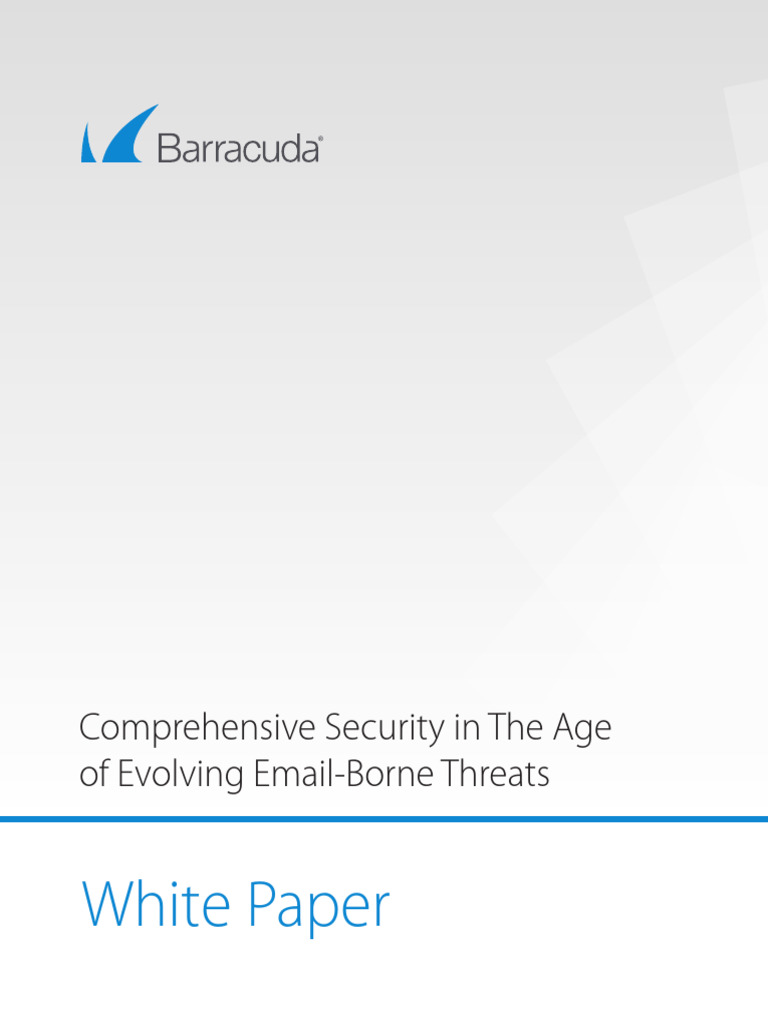 Barracuda Email Security Wp Evolving Email Borne Threats Us Pdf Phishing Security
