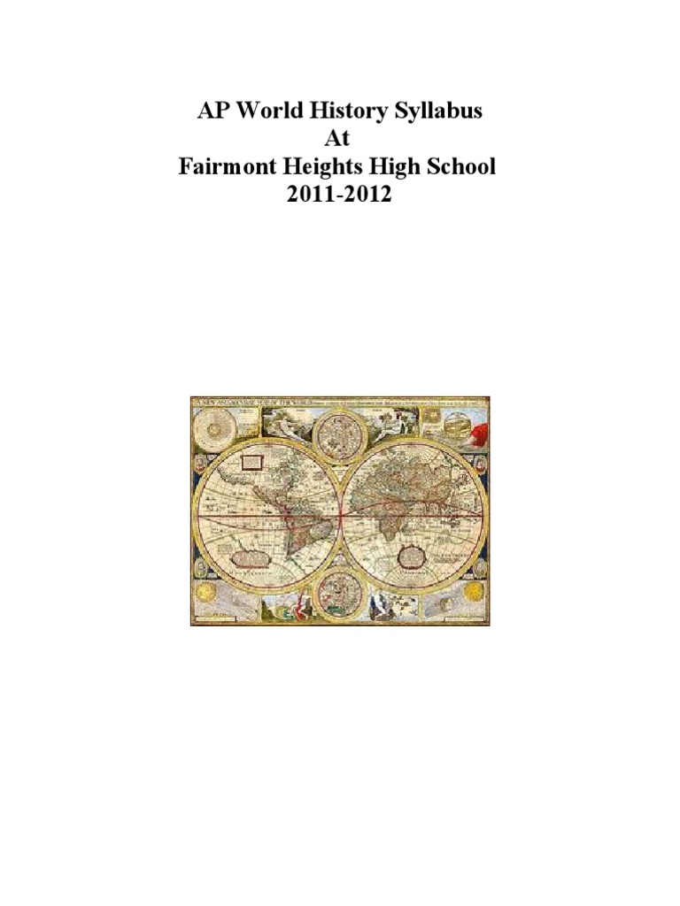 AP World History Syllabus: An Overview of Key Concepts, Topics ...