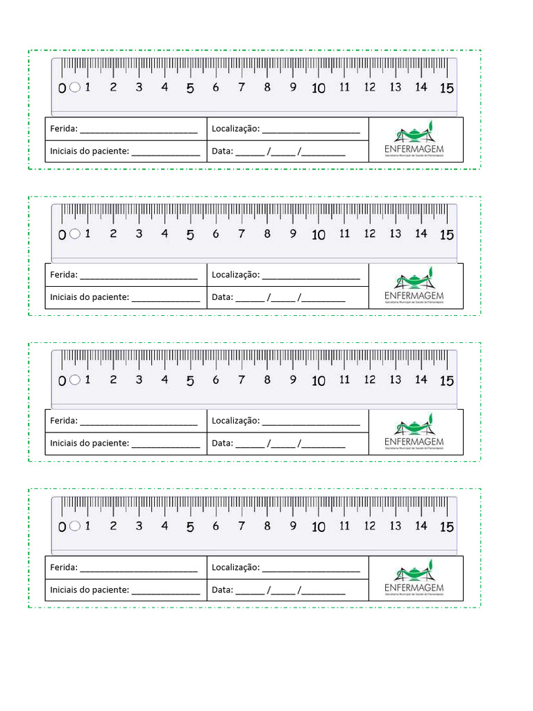 Regua para Medicao de Feridas | PDF