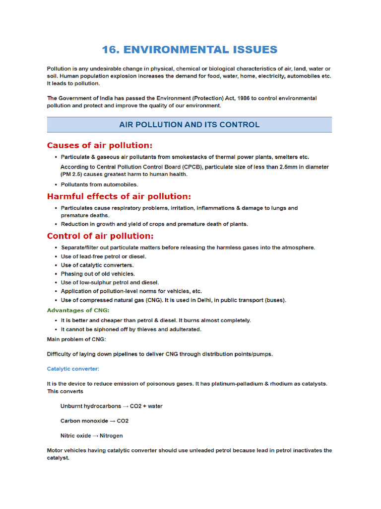 Environmental Issues | PDF