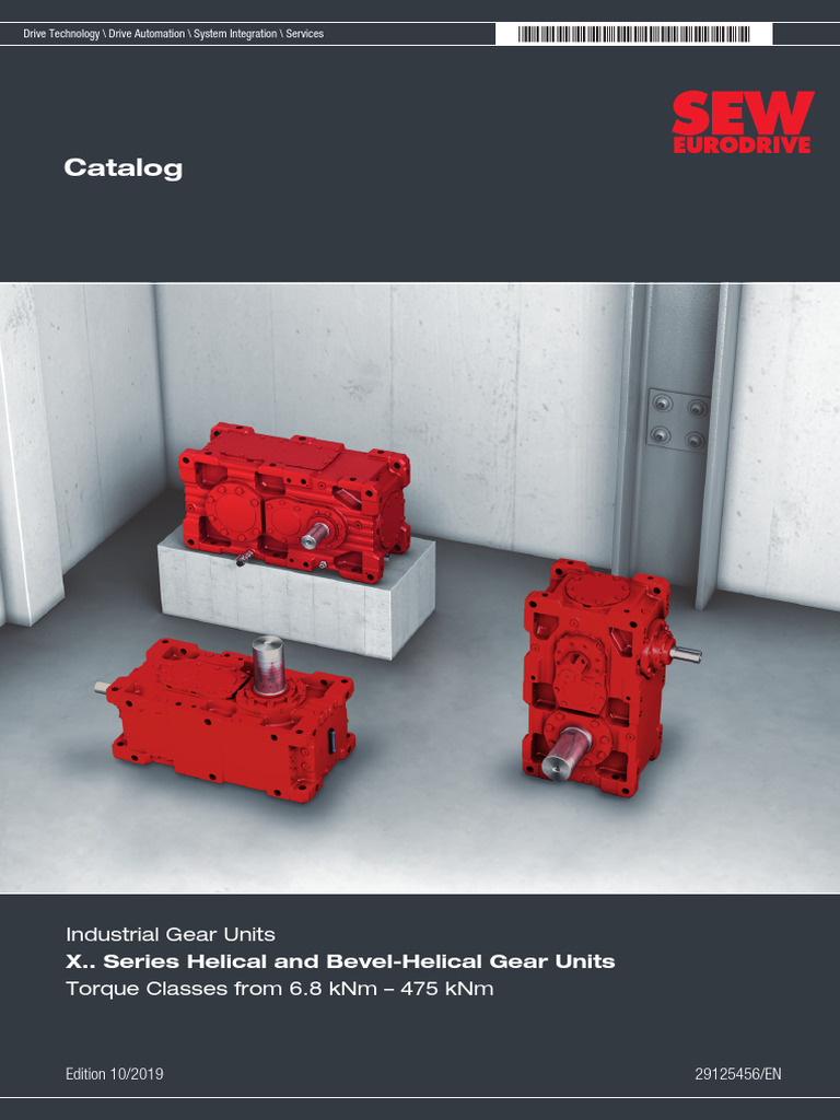 Catalog: Industrial Gear Units X.. Series Helical and Bevel-Helical ...