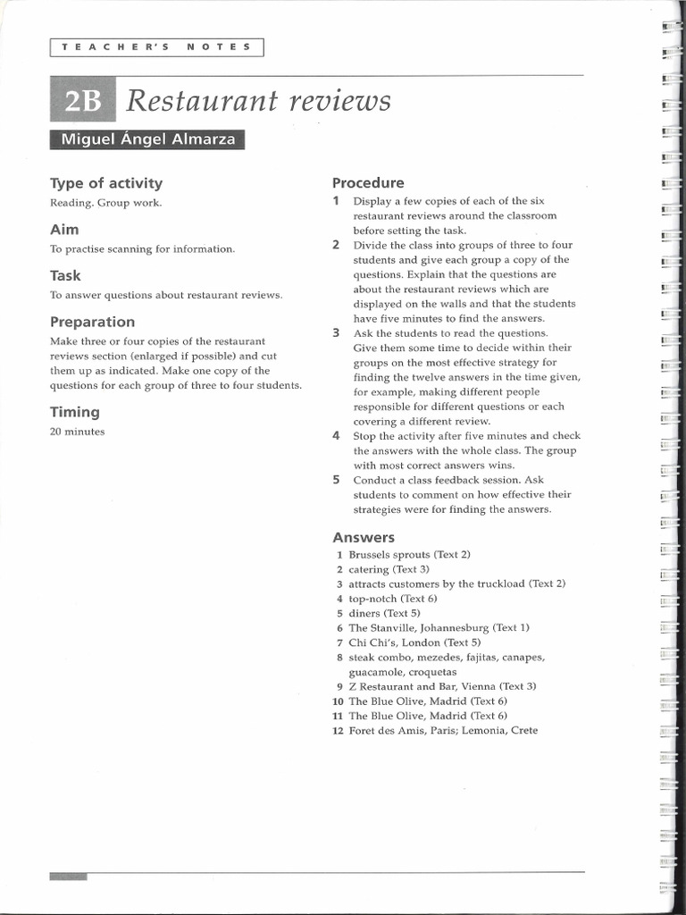 Restaurant Review | PDF