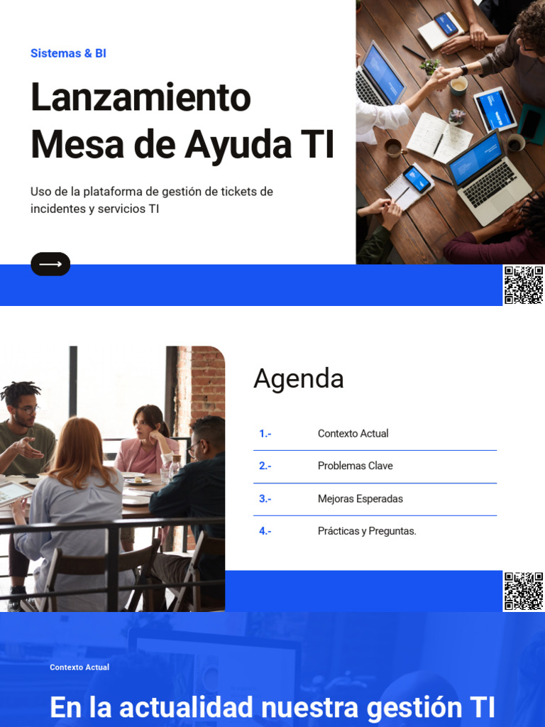 Lanzamiento de Mesa de Ayuda TI | PDF | Mesa de ayuda | Itil