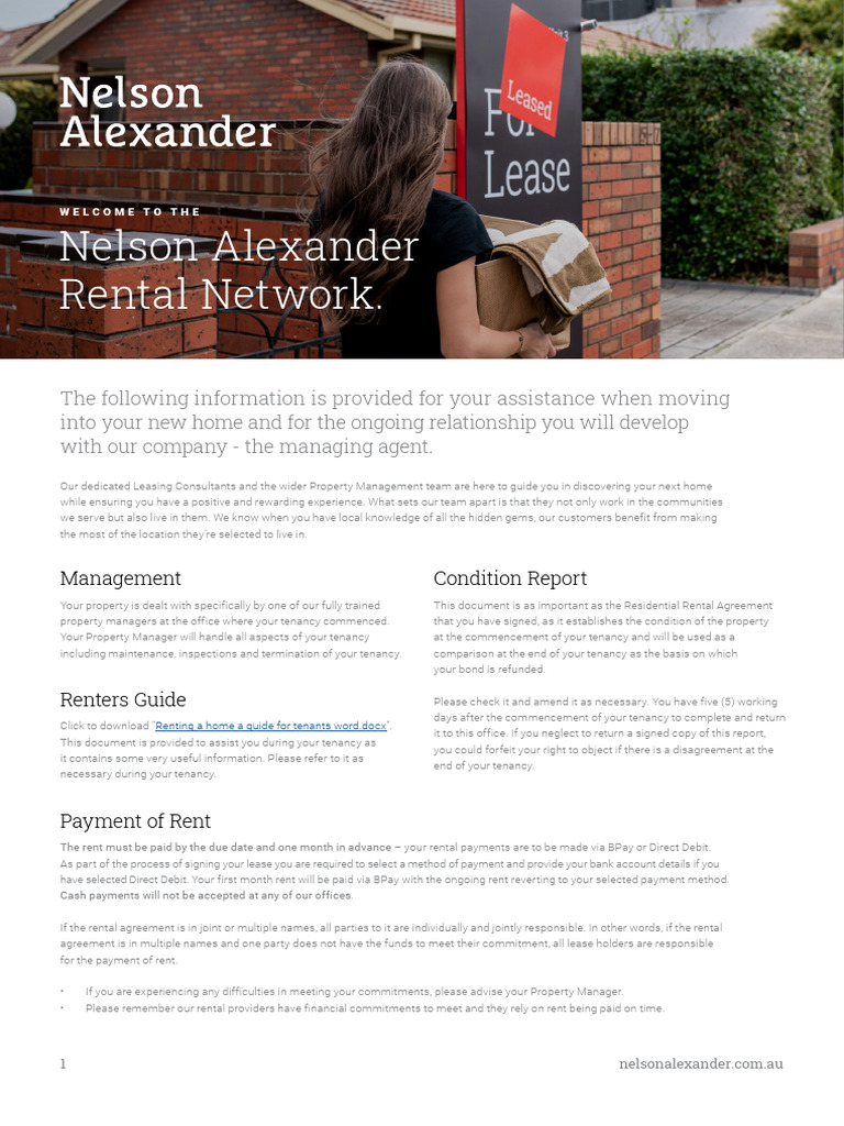 Nelson Alexander, Agent of Property | PDF | Lease | Renting