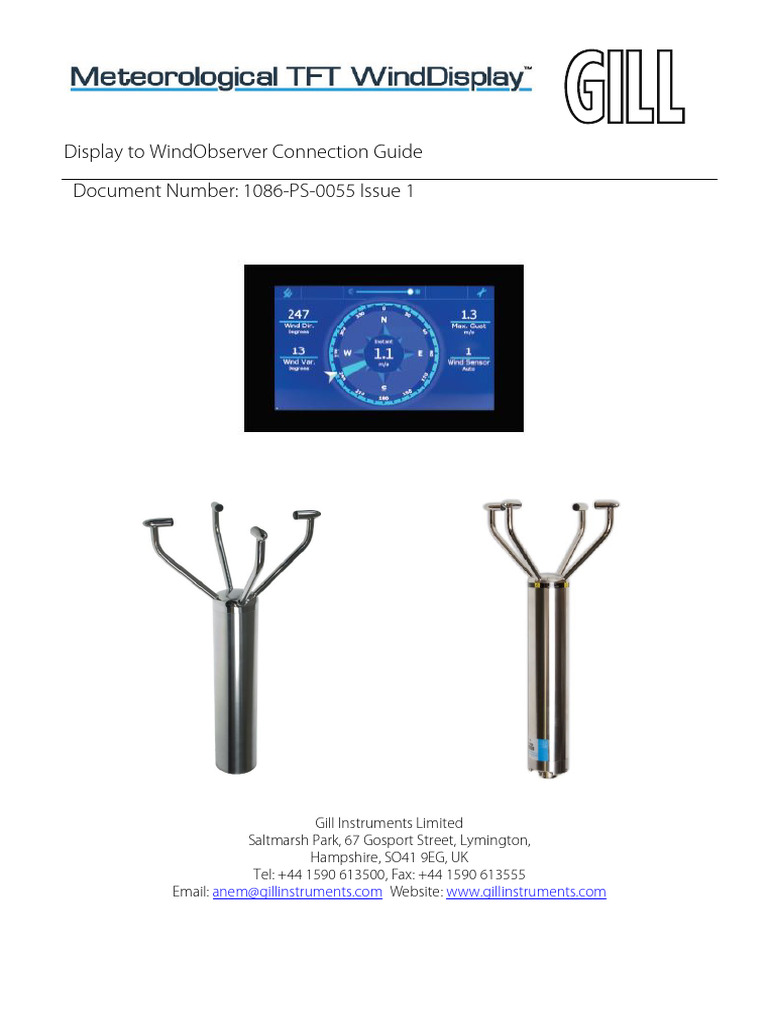 Wind Display WindObserver Connection Guide Issue 1131117 | PDF | Computer Science | Computer ...