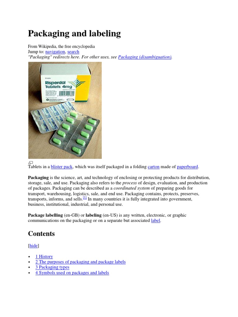 Packaging and Labeling | PDF | Packaging And Labeling | Recycling