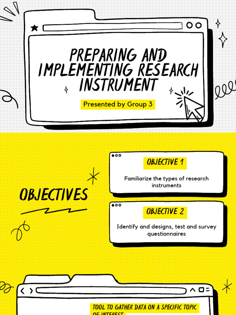 Group 3 (Preparing and Implementing Research Instrument) | PDF | Survey ...