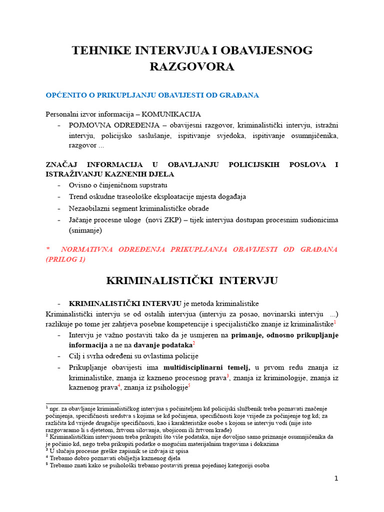 Toaz - Info Tehnike Intervjua Skripta PR | PDF