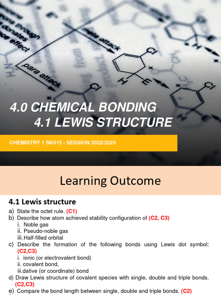 4.1 Lewis Structure Student Guide | PDF | Chemical Bond | Ion