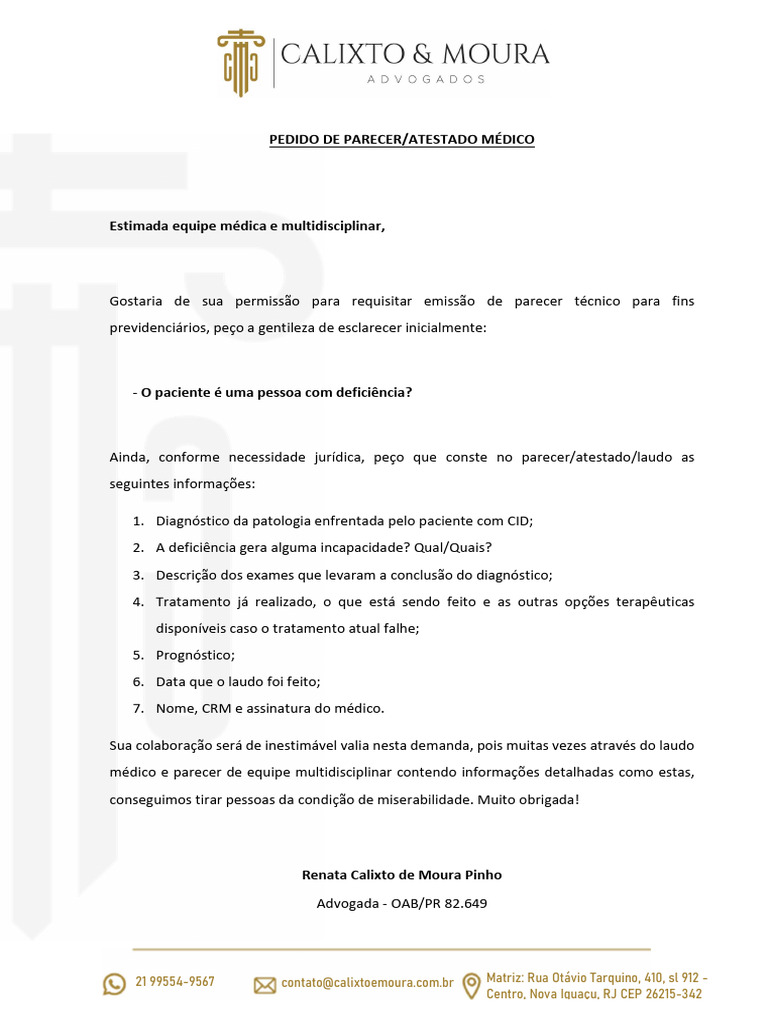 Carta BPC Loas | PDF