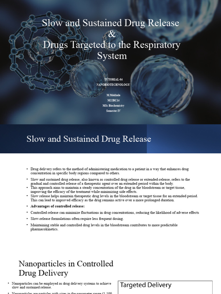 Slow and Sustained Drug Release and Drugs To Respiratory System | PDF ...