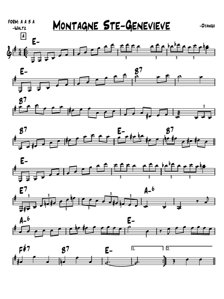 Montaigne ST Genevieve Score | PDF