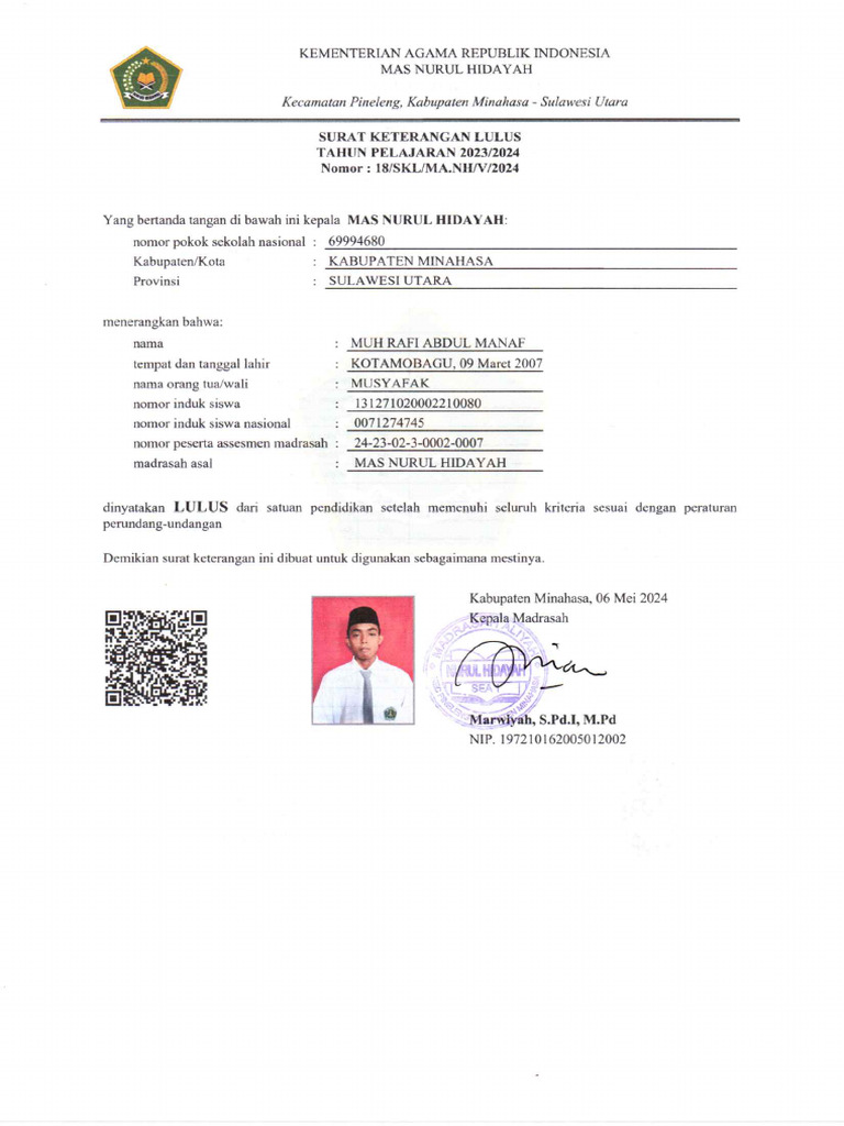 SKL TTD Lengkap | PDF