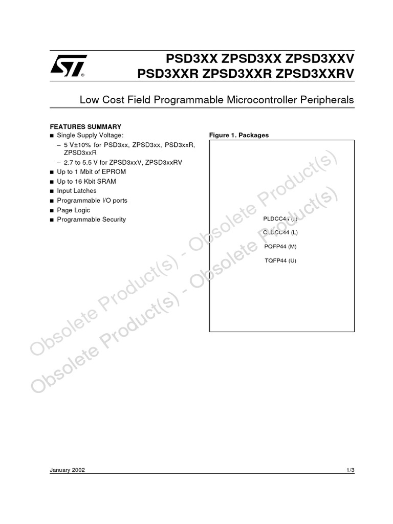 ZPSD301B | PDF | Microcontroller | Computing