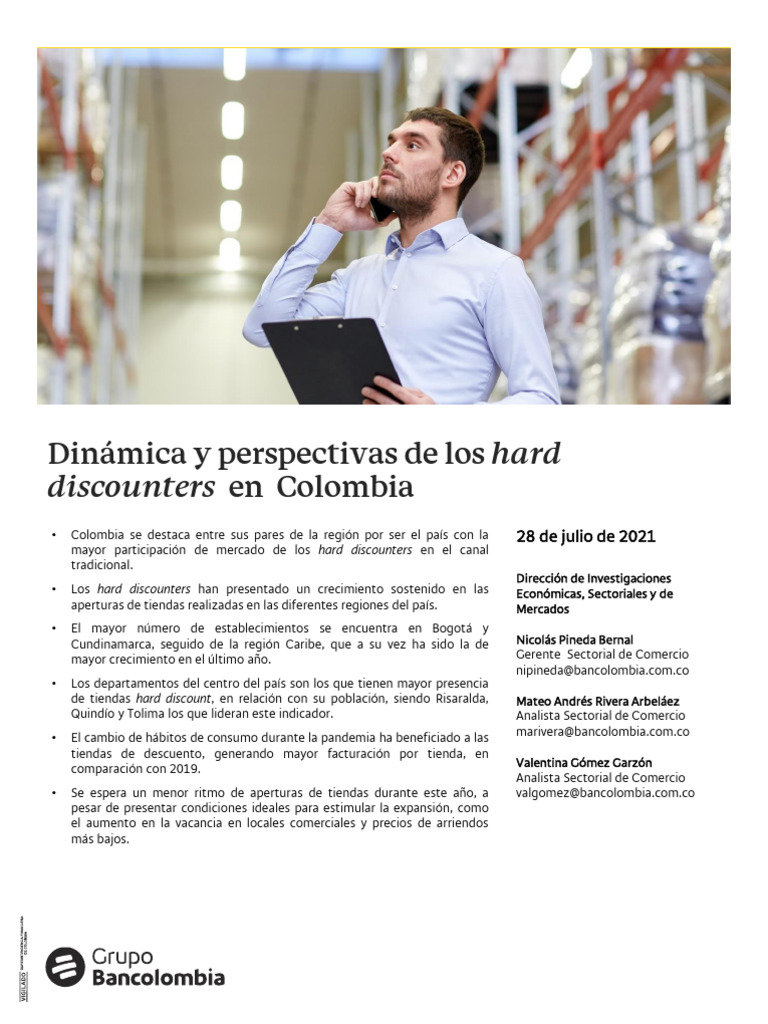 Hard Discount en Colombia Julio 2021 | PDF | Banca de inversión ...