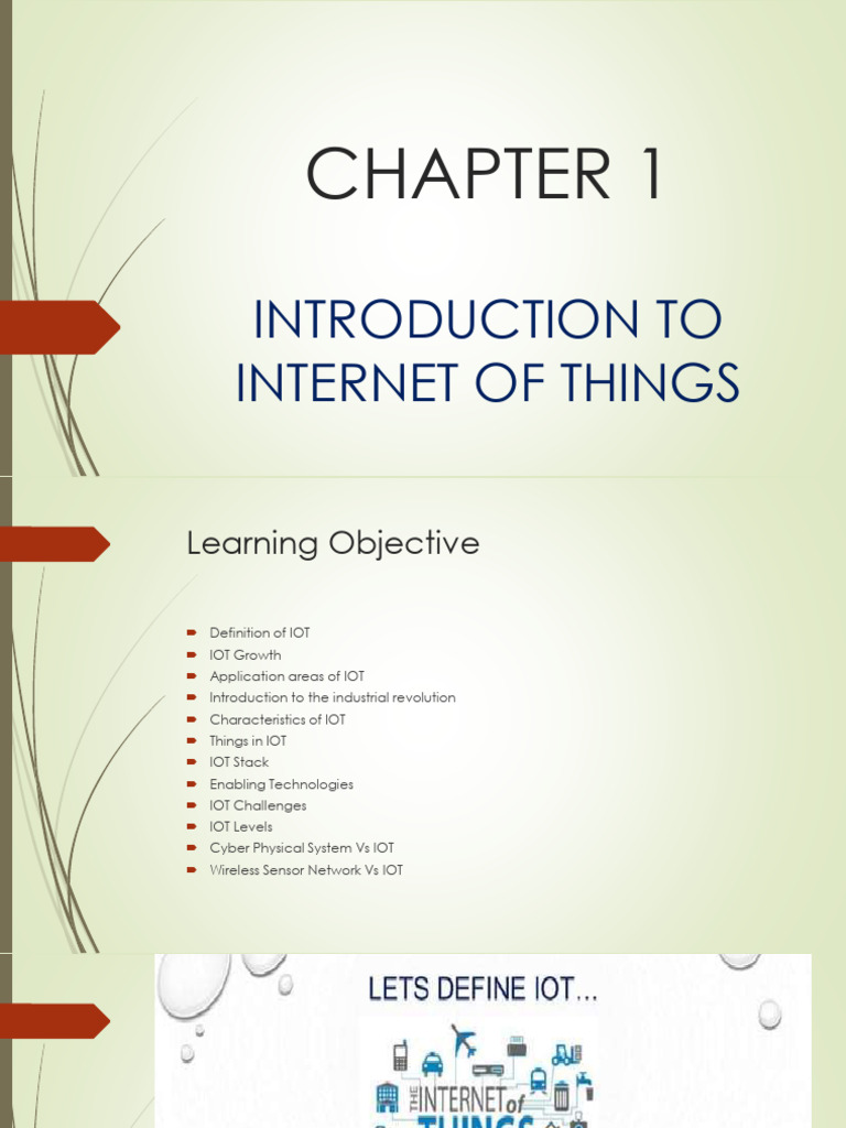 Introduction To Internet of Things | PDF | Internet Of Things | Cloud Computing