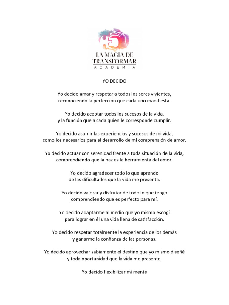 Yo Decido | PDF