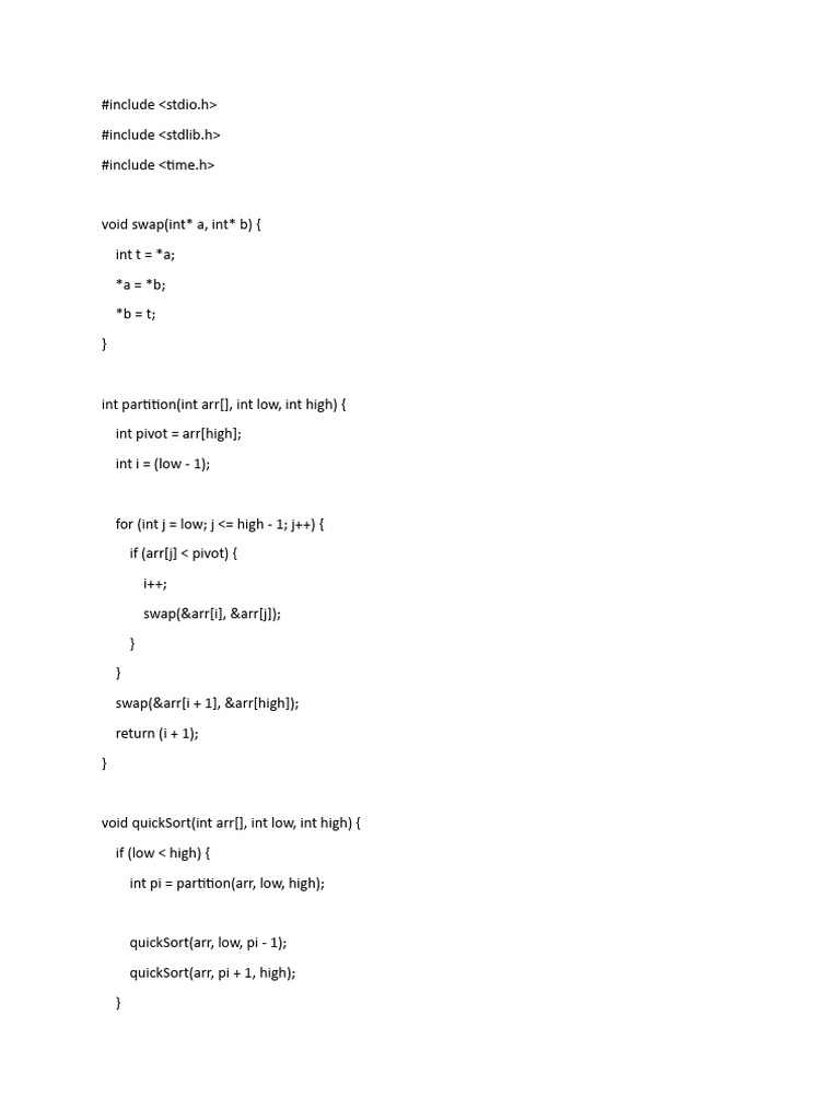 Quick Sort | PDF | Computers | Technology & Engineering Quick Sort | PDF | Computers | Technology & Engineering