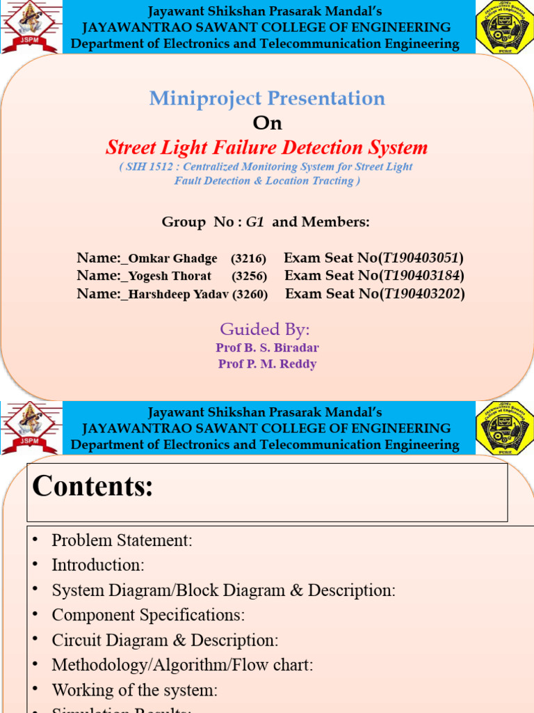 Street Light Failure Detection System | PDF | Electronics | Engineering