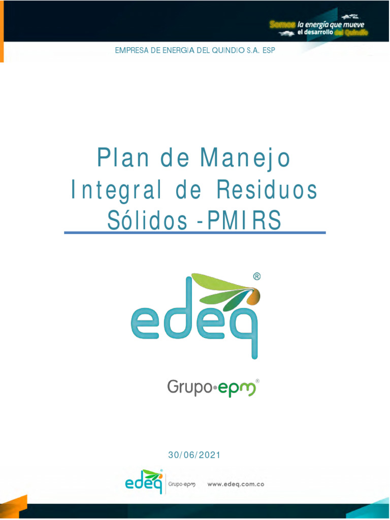 C - Plan Integral de Residuos Solidos PMIRS Web | PDF | Residuos | Gestión de residuos