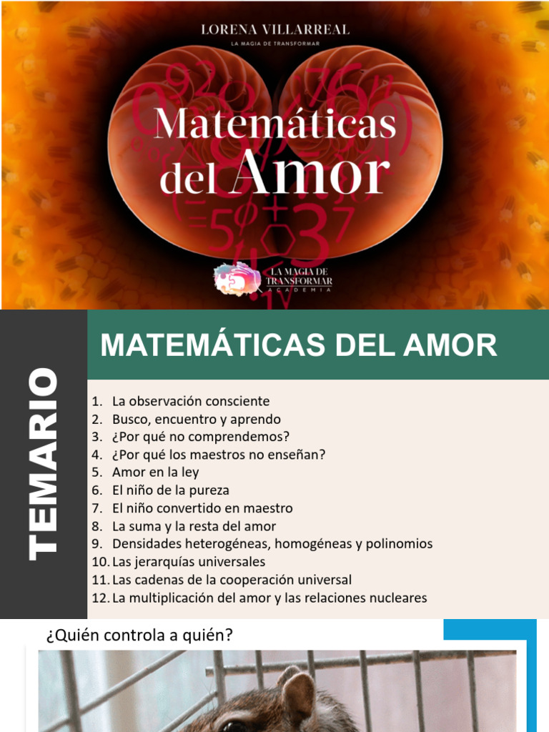 Matemáticas del Amor: Autoconocimiento y Cambio | PDF | Amor | Mente
