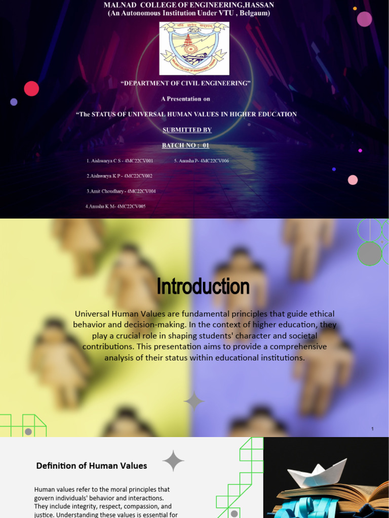 Universal Human Values in Education | PDF | Curriculum | Mentorship